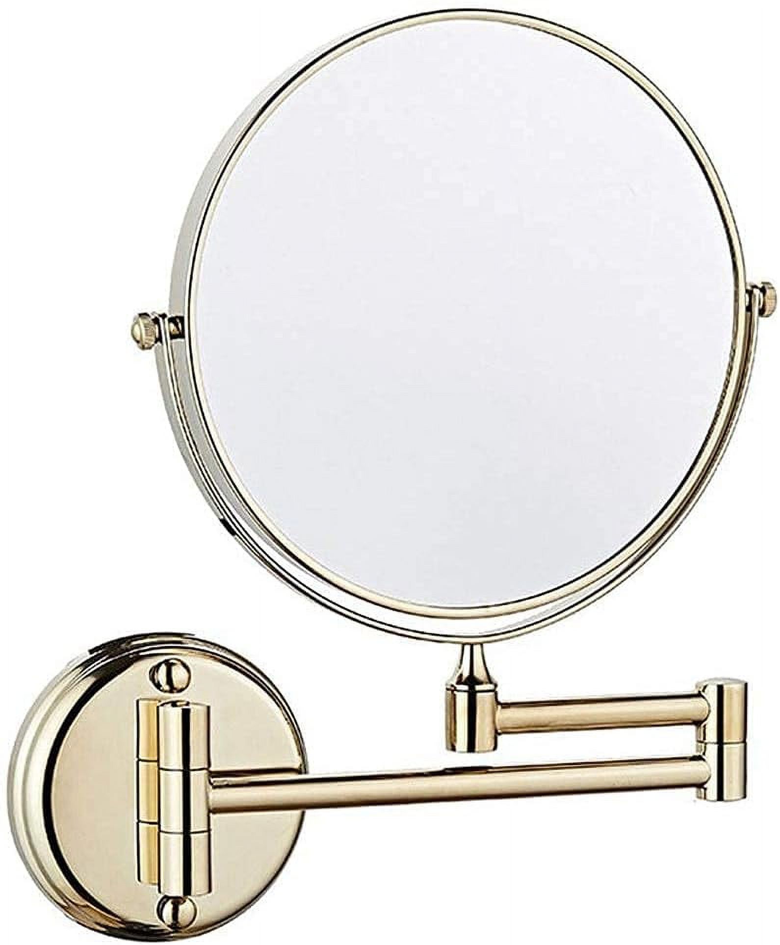 Wall Mounted Makeup Mirror 6-inch Two-Sided Swivel Wall Mounted Mirror ...