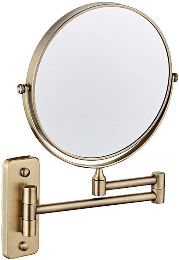 Wall Mounted Makeup Mirror 8-inch 3X Magnification 360° Swivel ...