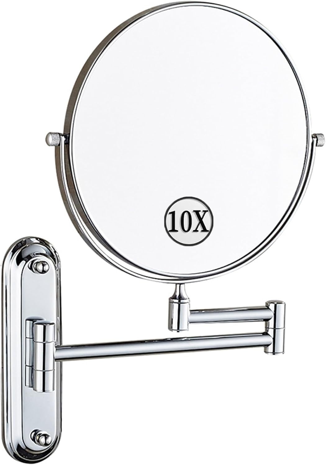 Wall Mounted Makeup Mirror, Double Sided 360 Swivel Vanity Mirror with ...
