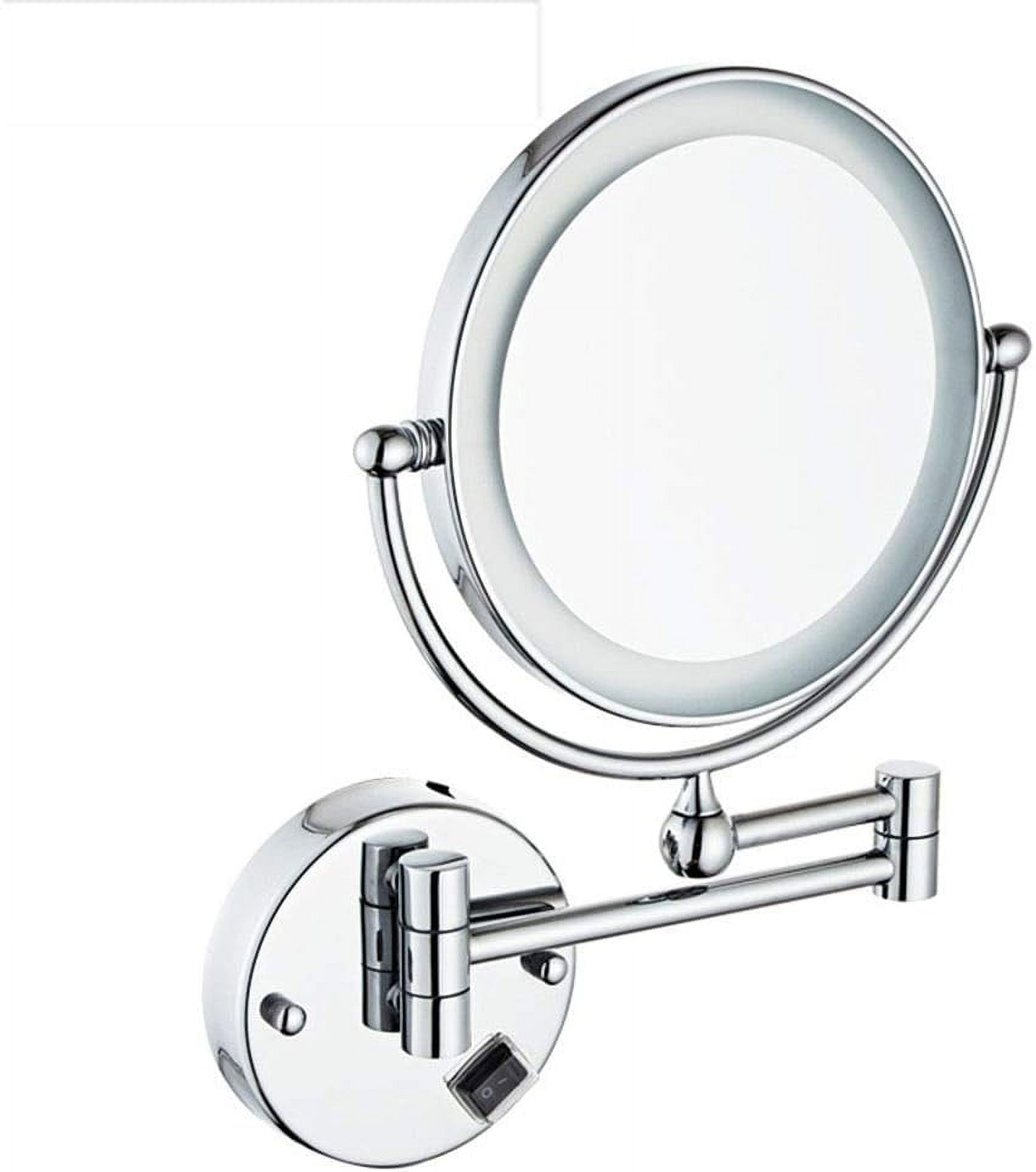Wall Mounted Makeup Mirror with LED Lights, Double Sided Magnifying ...