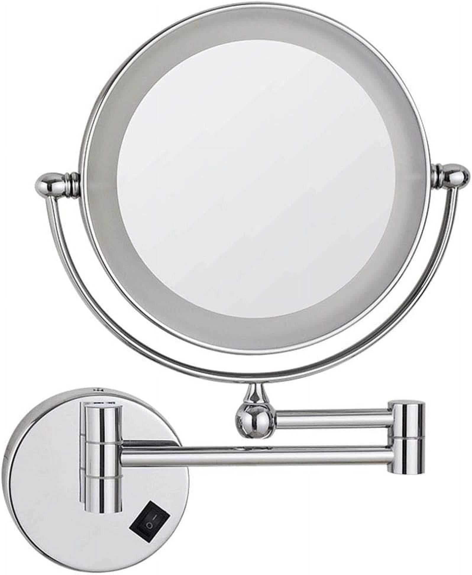 Wall Mounted Makeup Mirror with Magnification,Premium 8'' Two-Sided ...