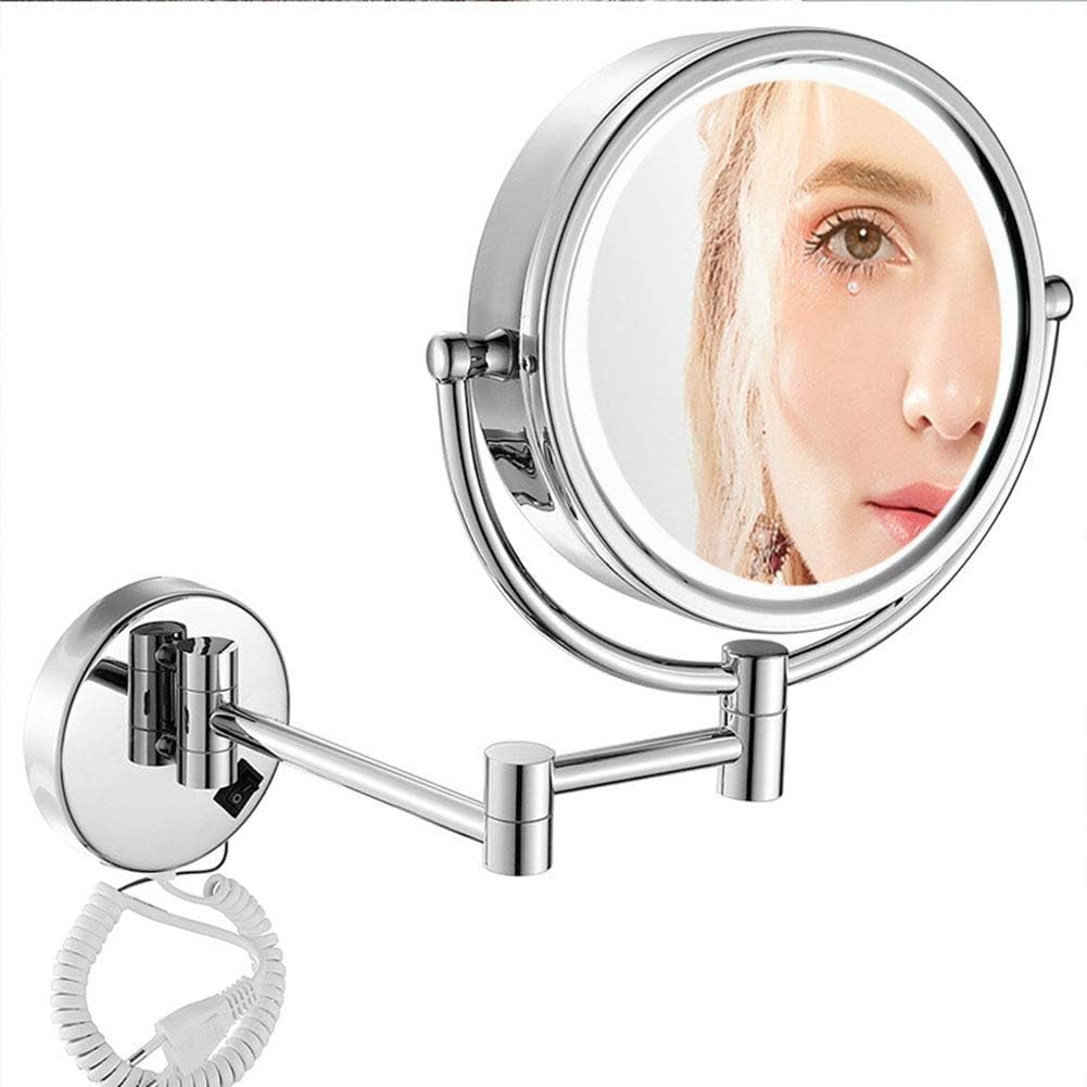 Wall Mounted Makeup Mirror with Magnification,Wall Mount Vanity Mirror ...