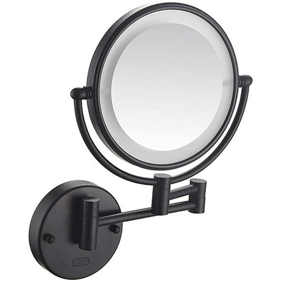 Wall Mounted Makeup Mirror,Two-Sided Extendable,360 Degree Swivel ...