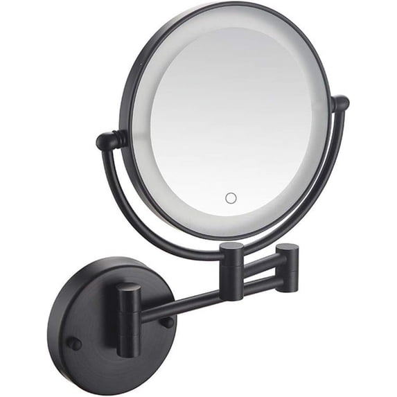 Wall Mounted Makeup Mirror, Two-Sided Swivel Wall Mount Mirror Two ...