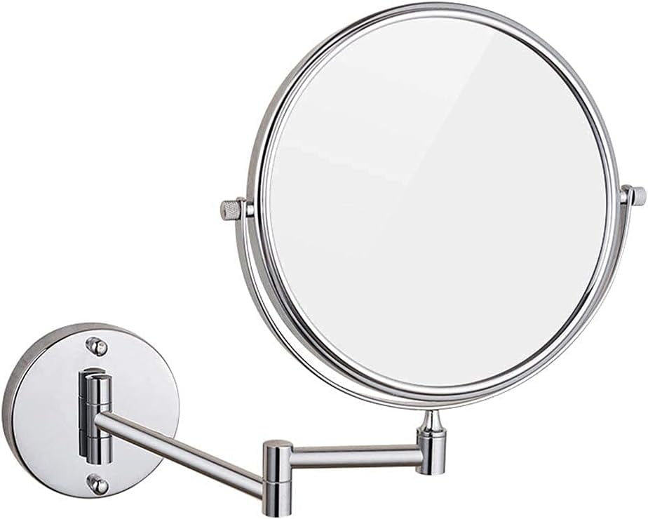 Wall Mounted Makeup Mirror with 3X Magnification, 360 Degree Swivel ...