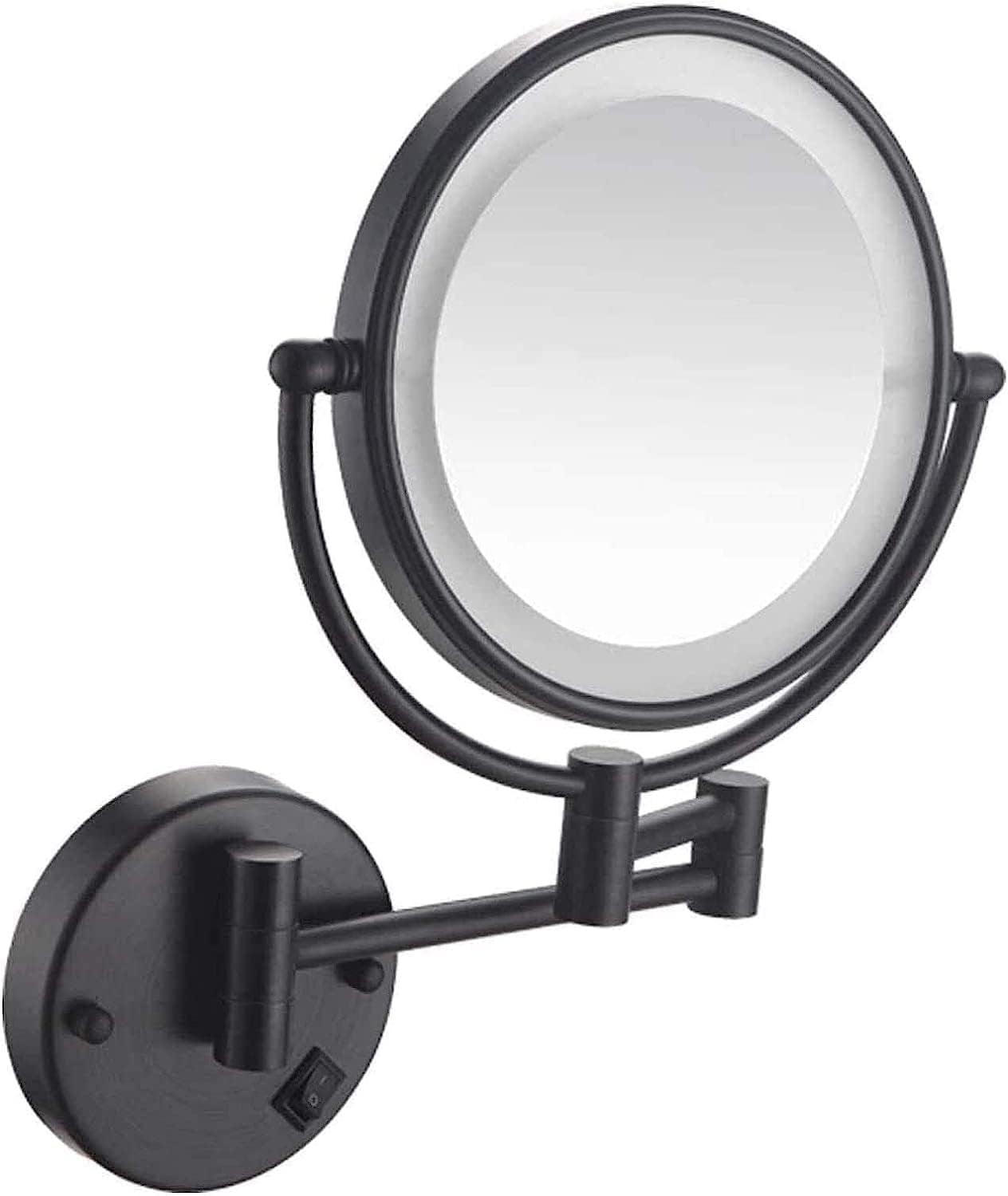 Wall Mounted Makeup Mirror with Lights LED, 5X Magnification Vanity ...