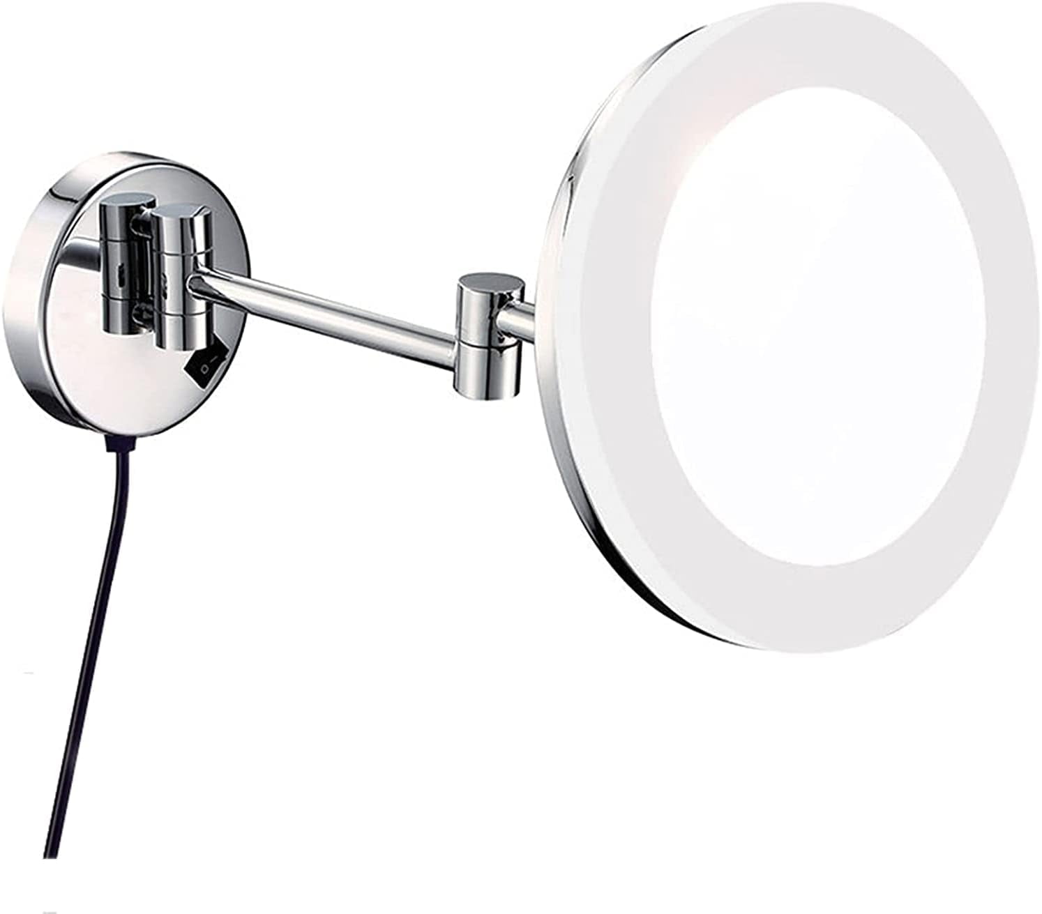 Wall Mounted Makeup Mirror with Magnification, 8 Inch Chrome Finish 360 ...