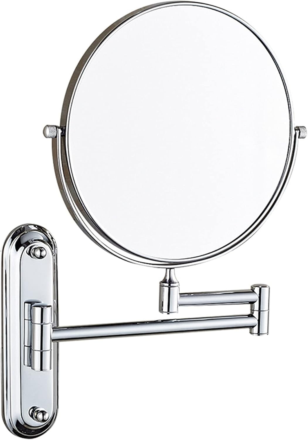 Wall Mounted Makeup Mirror with Magnification, 8 inch Chrome Finish 360 ...