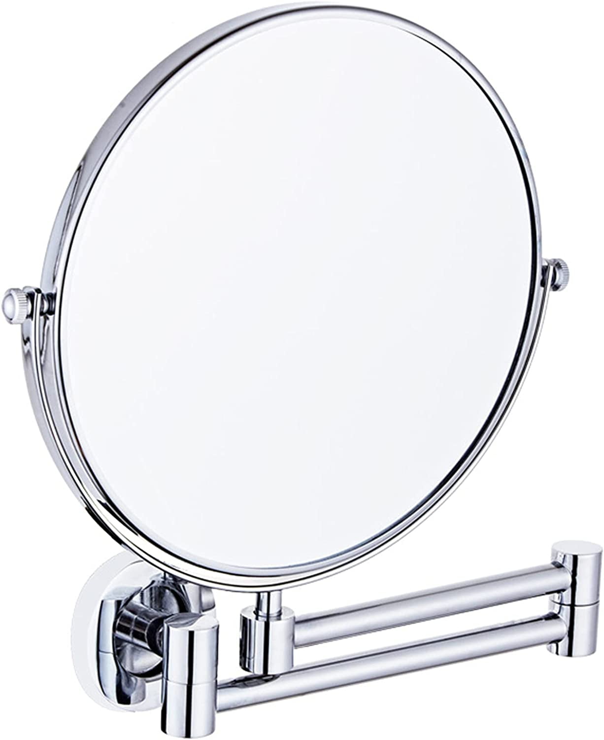 Wall Mounted Makeup Shaving Mirror with Magnification, 8 inch Chrome ...