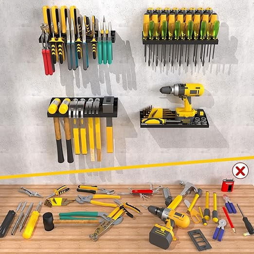 Wall-Mounted Manual Tool Storage Set 4 Packs - Walmart.com