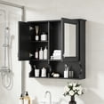 Wall Mounted Medicine Cabinet with Adjustable Shelves and Open Spaces ...