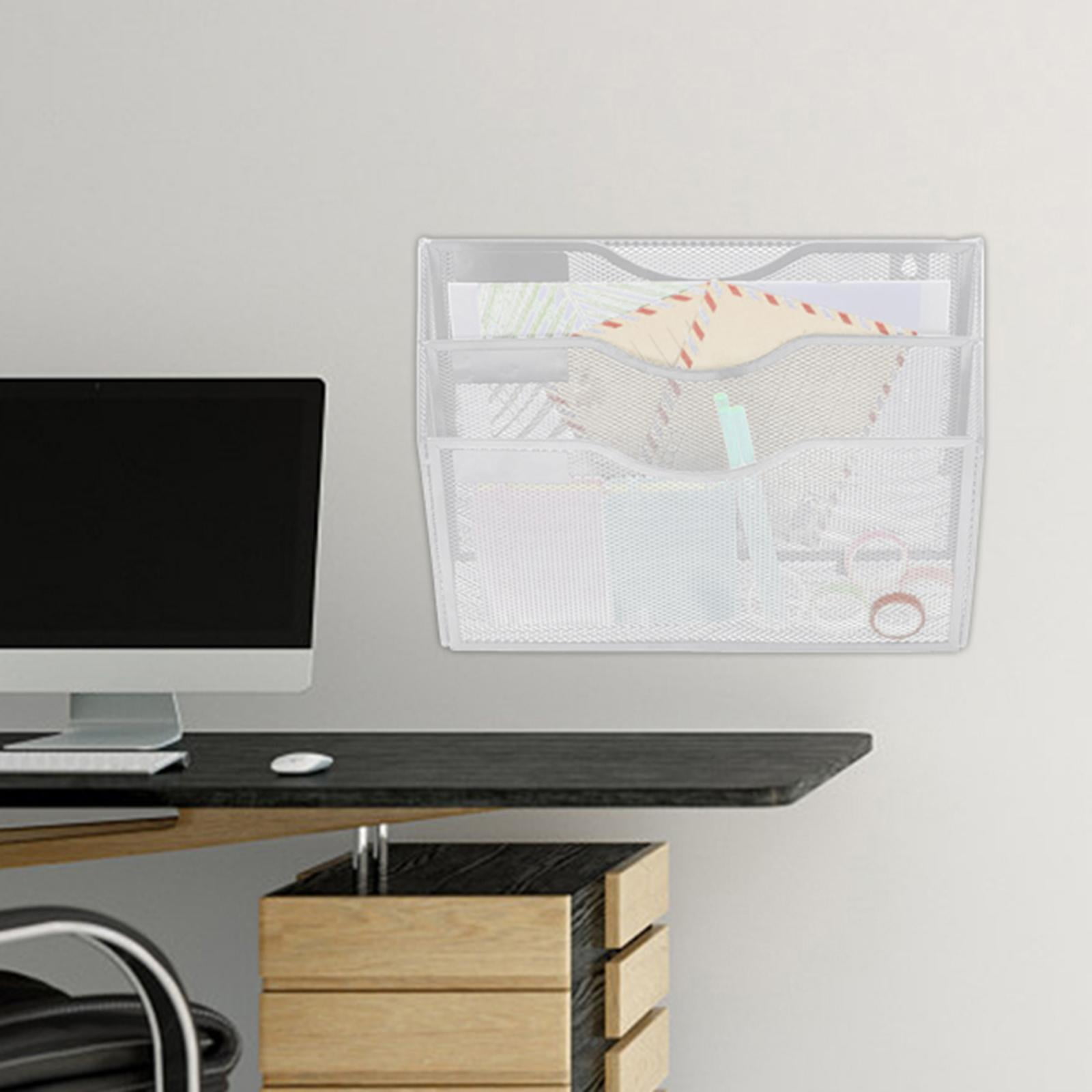 Wall Mounted Mesh File Holder, Newspaper A4 Information Rack, Display ...