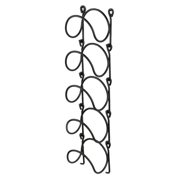 Wall Mounted Metal Bathroom Towel Rack with Hooks and Integrated ...