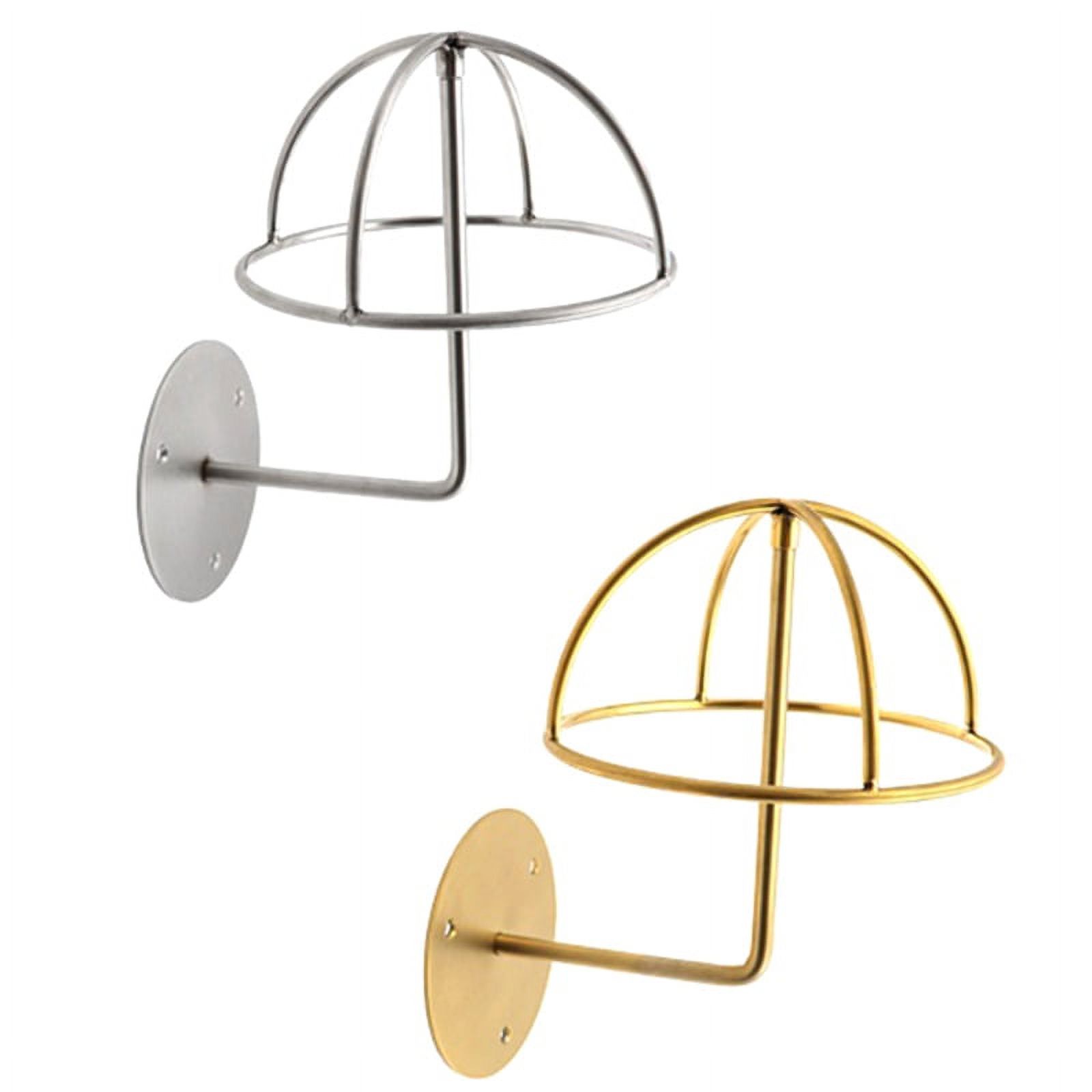 Wall Mounted Metal Hat Display Stand with Hat Shape Dome Shaped ...