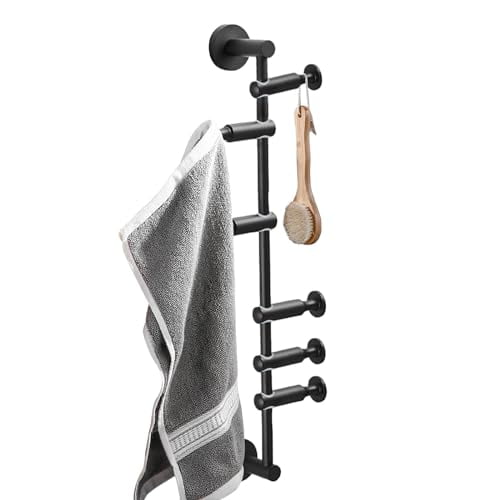 Wall Mounted Metal Vertical Tree Branch Coat Rack, 6 Adjustable Movable ...