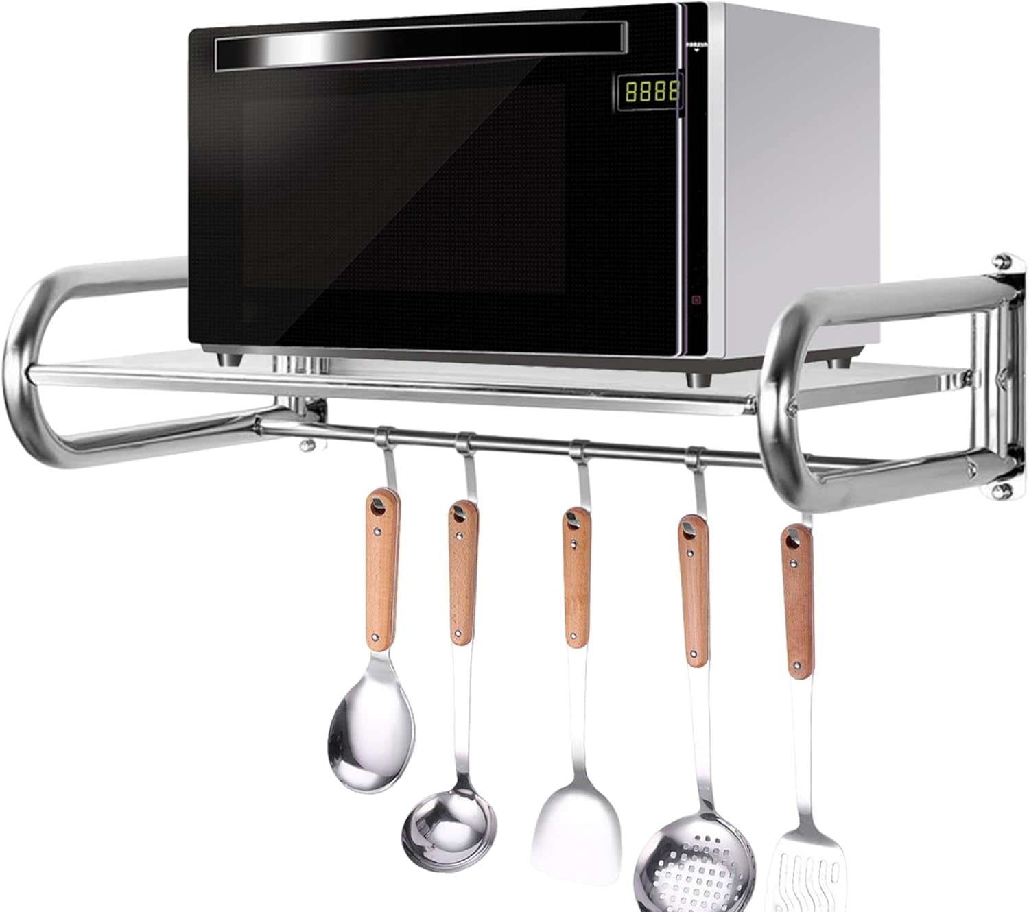 Wall Mounted Microwave Holder Shelf, 19.7"x14.4" Electric Oven Wall ...