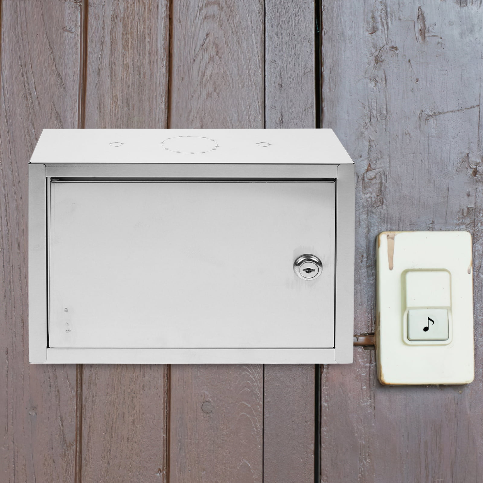 SEWCHICS Small Metal Lock Box Milk Box Silver Stainless Steel 1Pcs ...