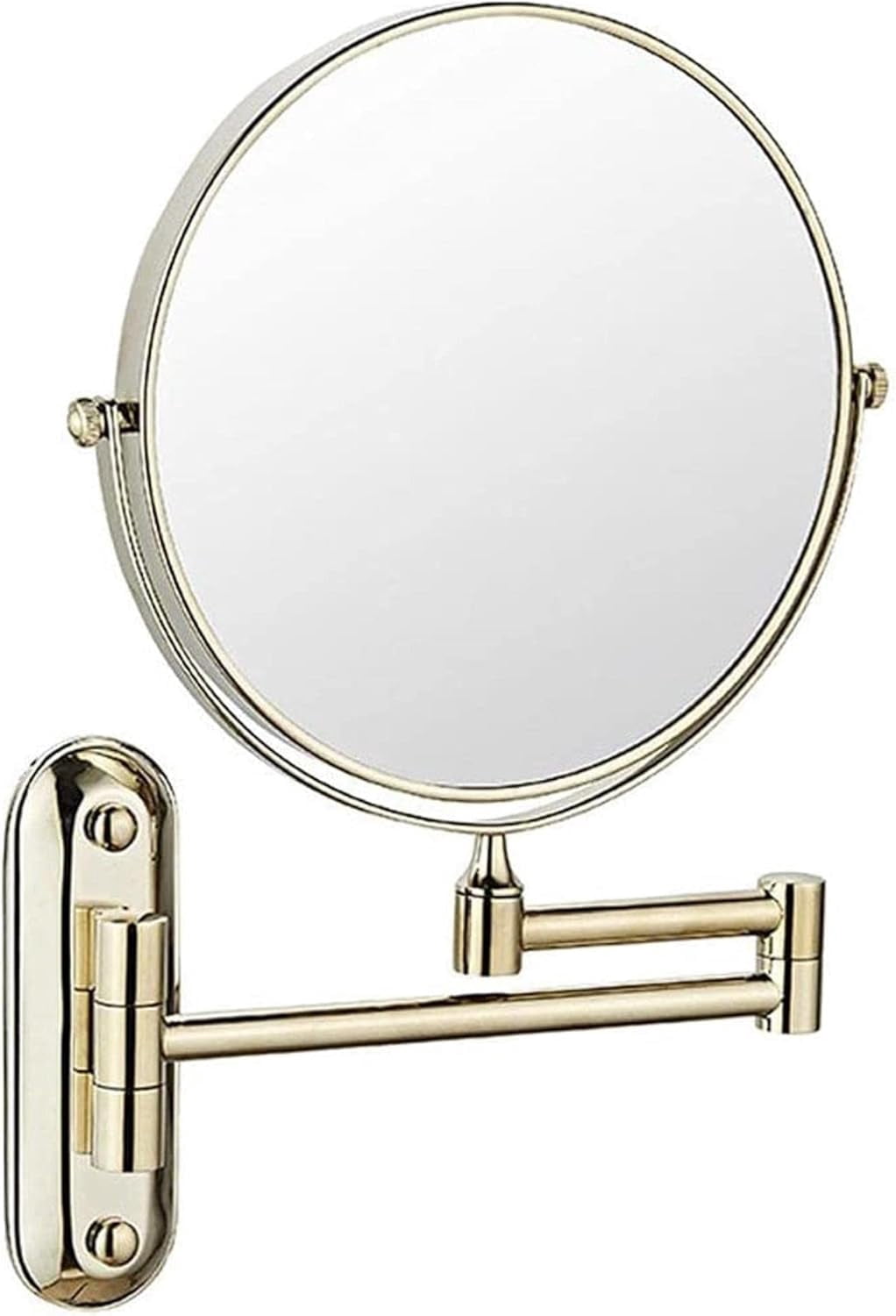 Wall Mounted Mirror,3/5X Magnification +Normal Bathroom Shaving Mirror ...