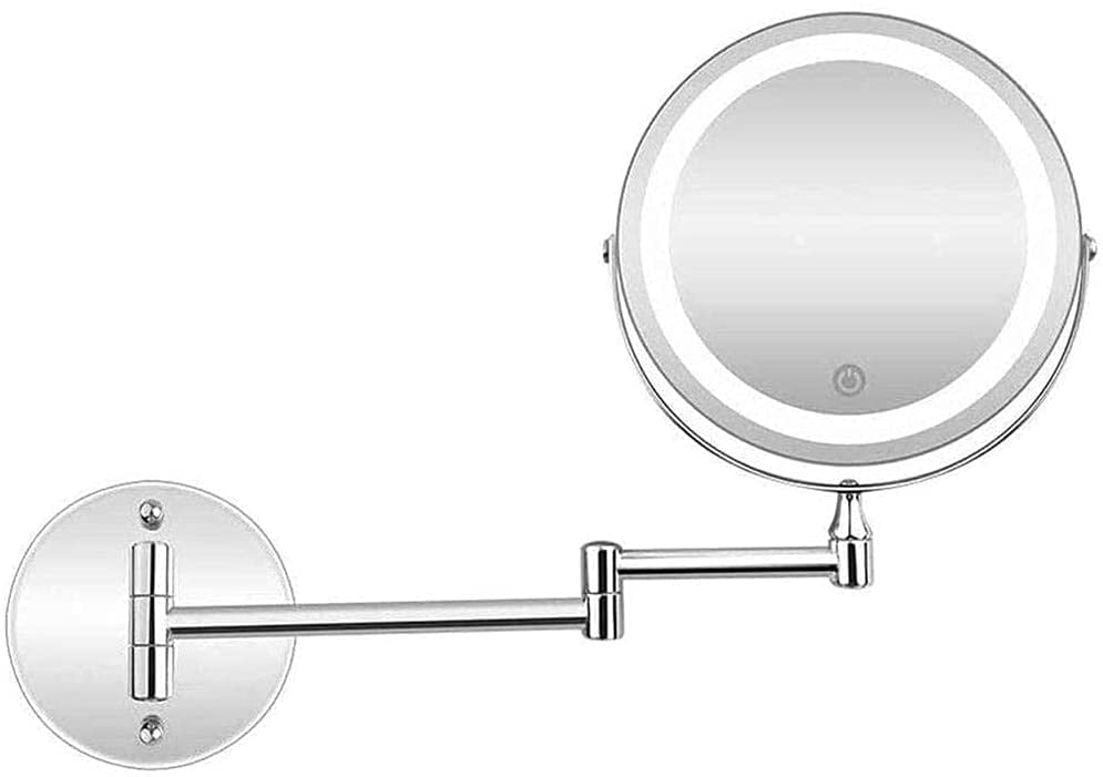 Wall Mounted Mirror LED Beauty Mirror 1X/10X Magnification Double Side ...