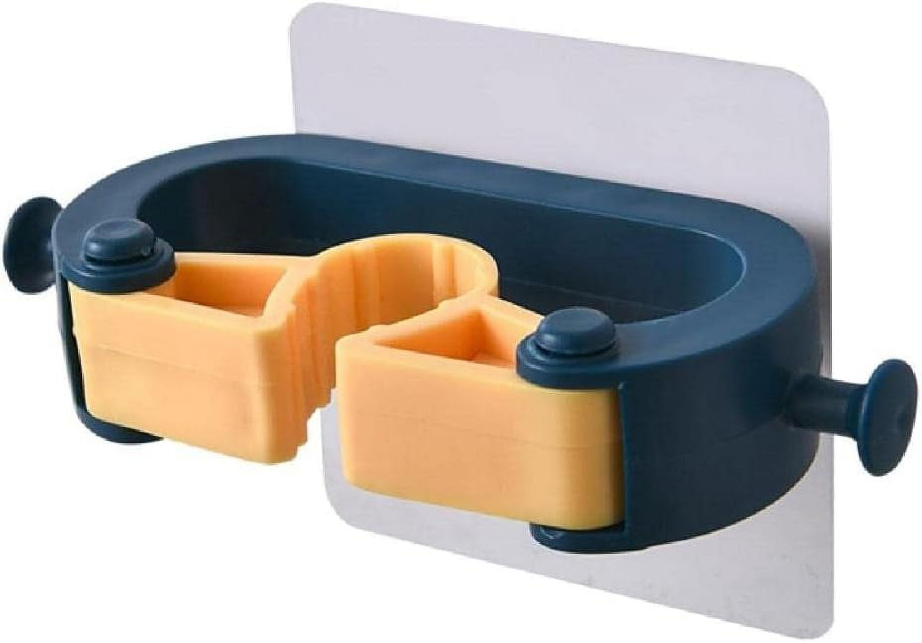 Wall Mounted Mop Holder Brush Broom Hanger Seamless Clamp Clip Accessory mop Holder for Wall ...