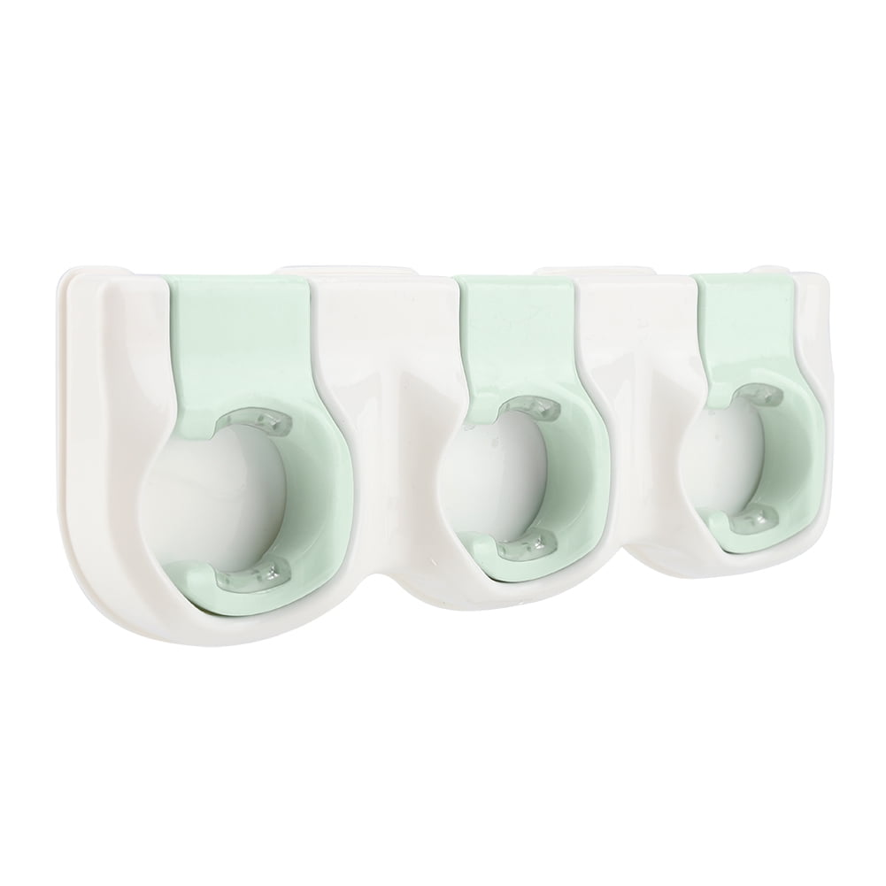 Wall Mounted Mop Rack Broom Holder Bathroom Storage Hangers (Green 3 ...