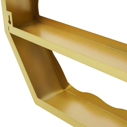 Wall-Mounted Nail Polish Storage Racks Gold Display Rack Cosmetic ...