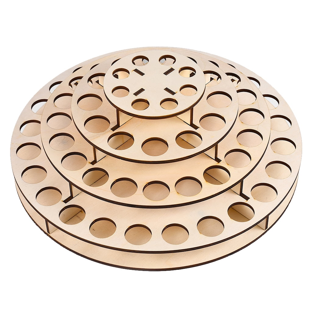 Wall Mounted Paint Rack Hold/113 Holes Painting Bottle Brushes Sorage ...