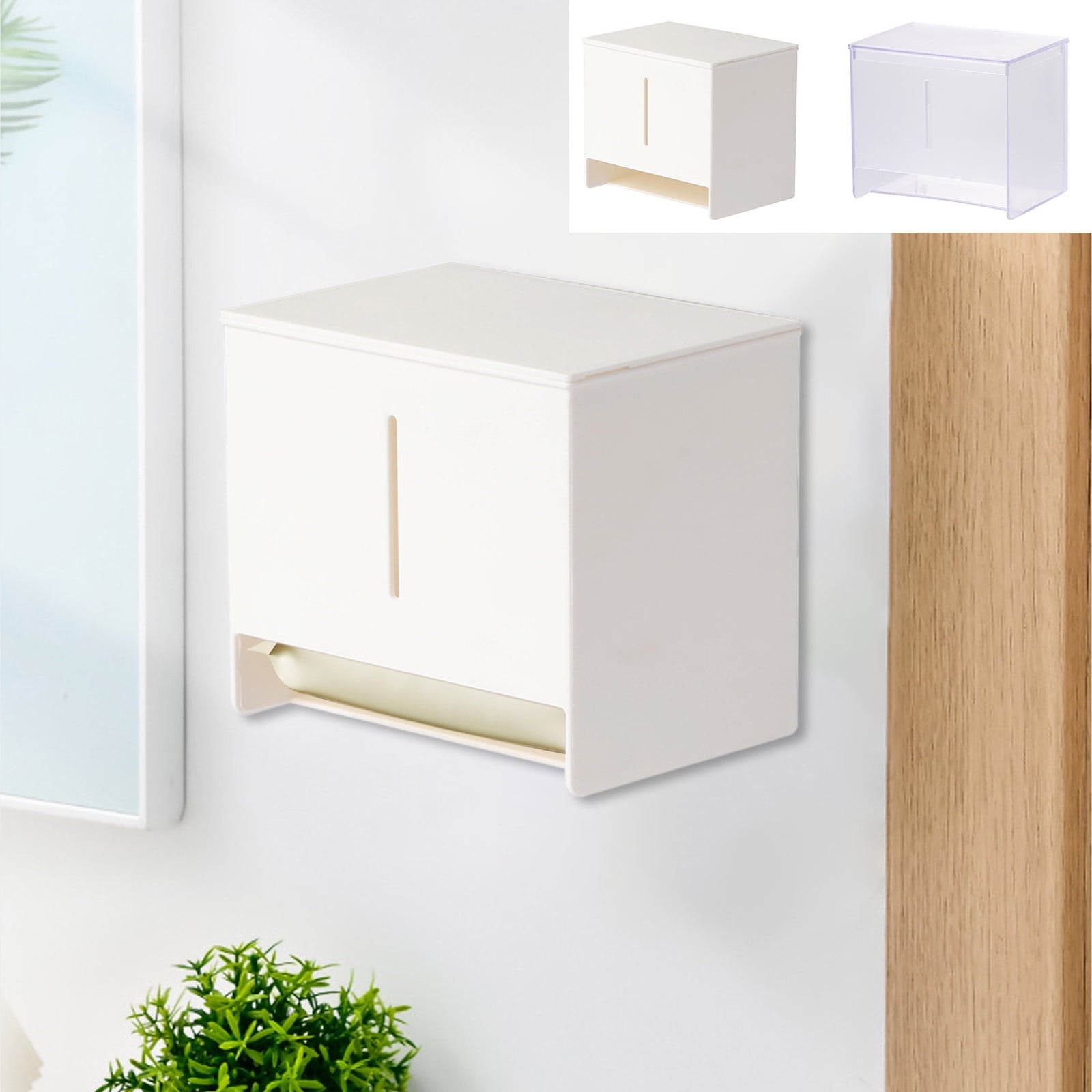 Wall Mounted Paper Towel Holder, Bathroom Wall Paper Roll Dispenser, No ...