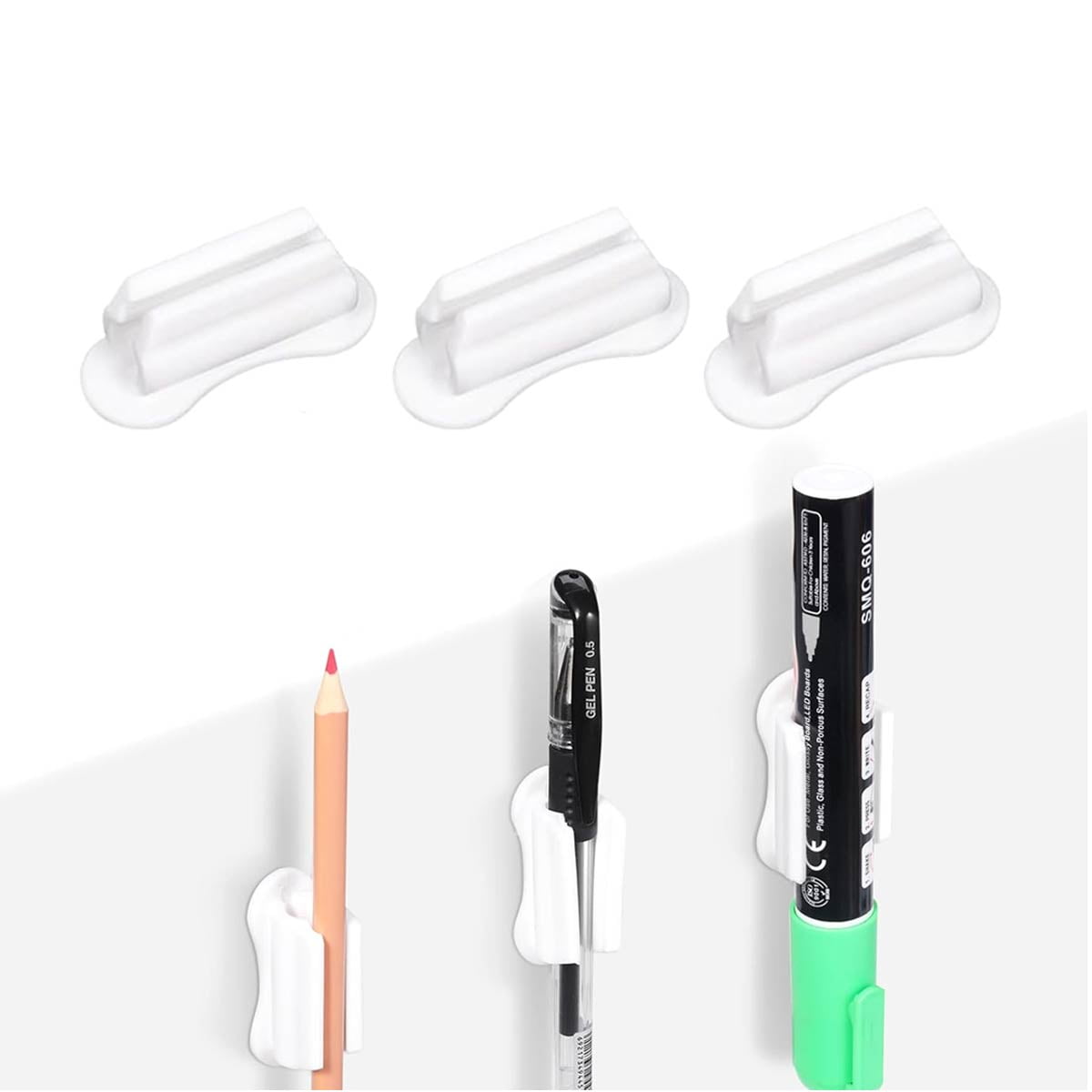 Wall Mounted Pen Holder Adhesive Pen Holder For Desktop,Silicone Pen ...