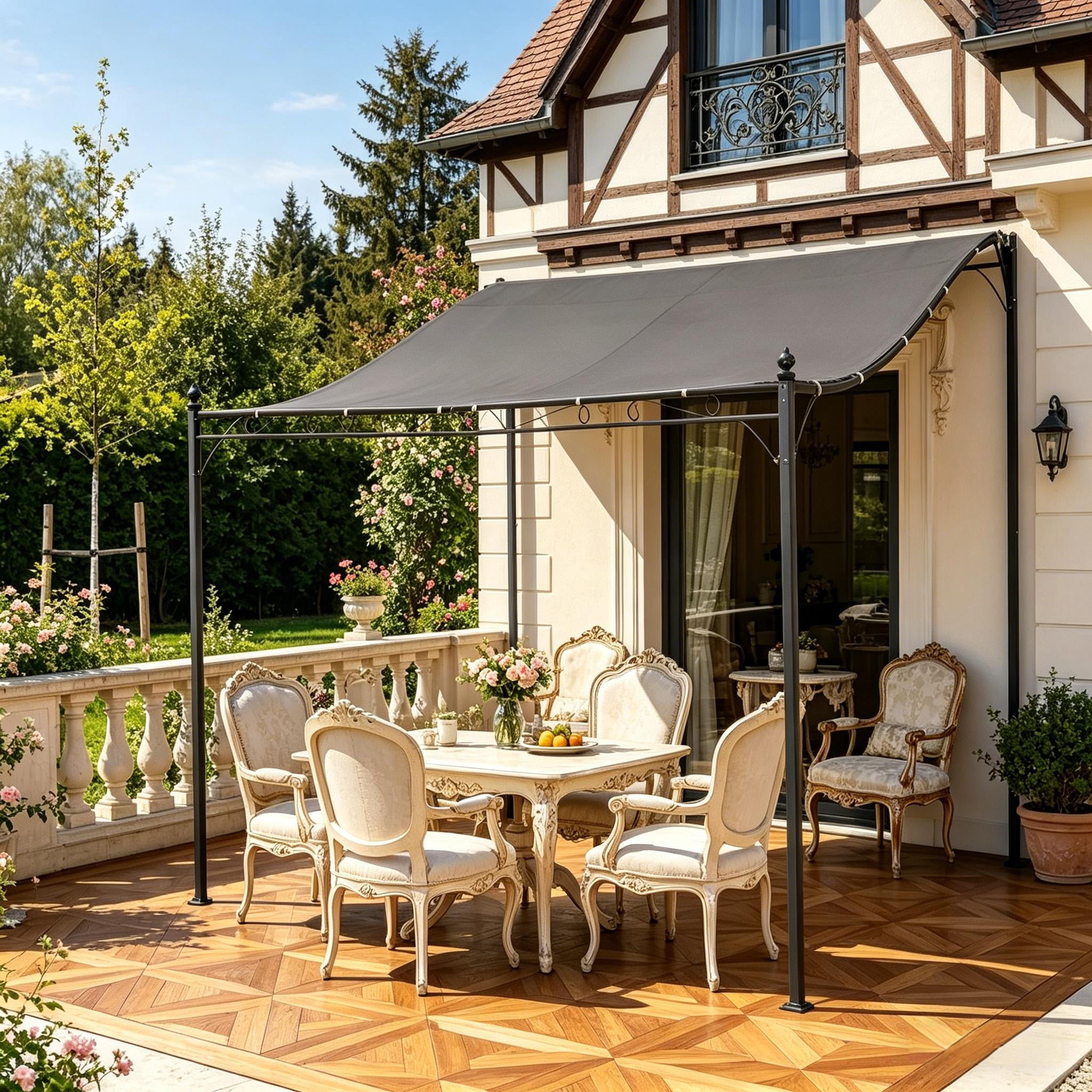 Wall-Mounted Pergola,Outdoor Pergola,Patio Pergola - Walmart.com