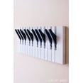 Wall Mounted Piano Coat Rack Multi Hook, Space-Saving Hanger for ...