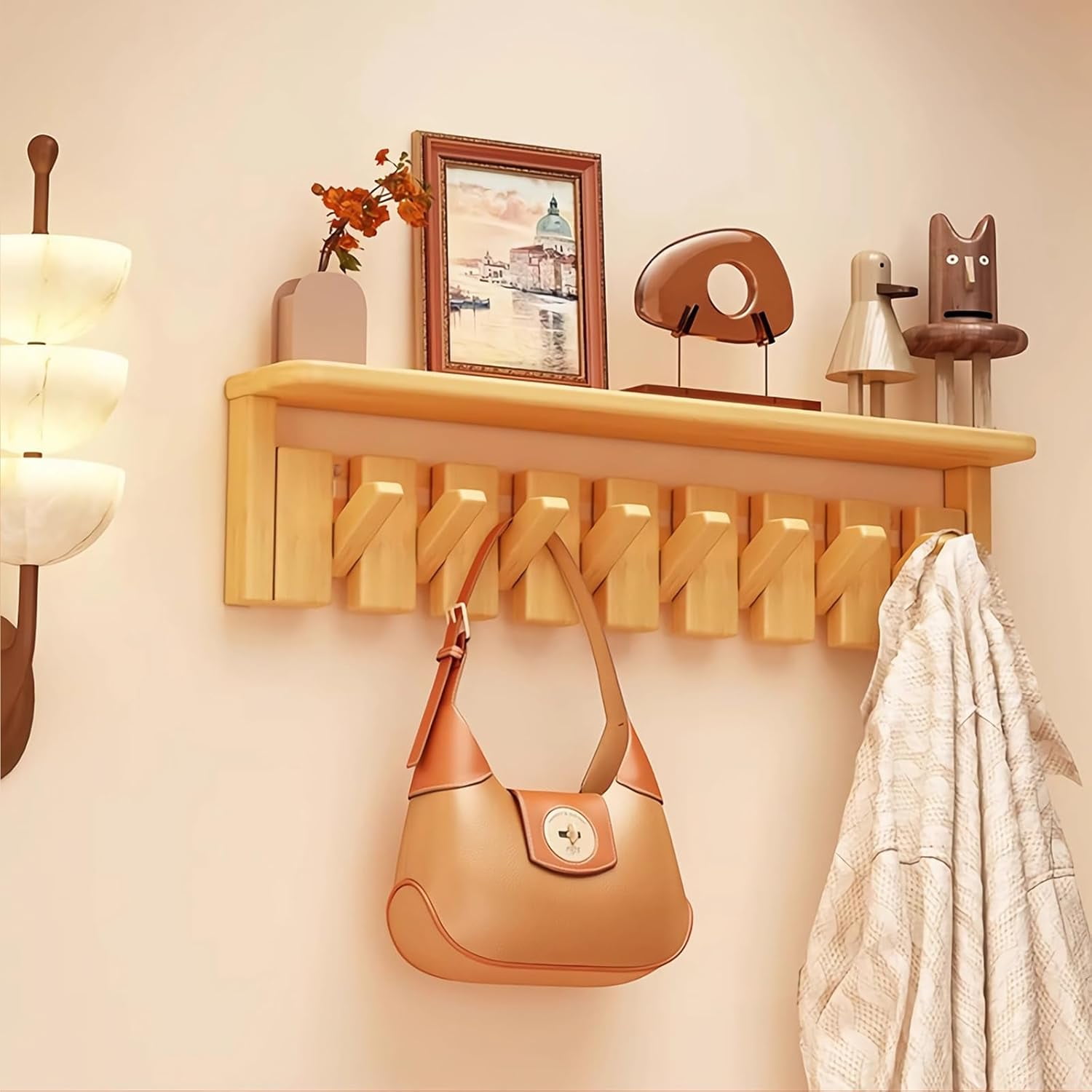Wall Mounted Piano Key Hanger | Flip Style Hook | Entrance Wall Art ...