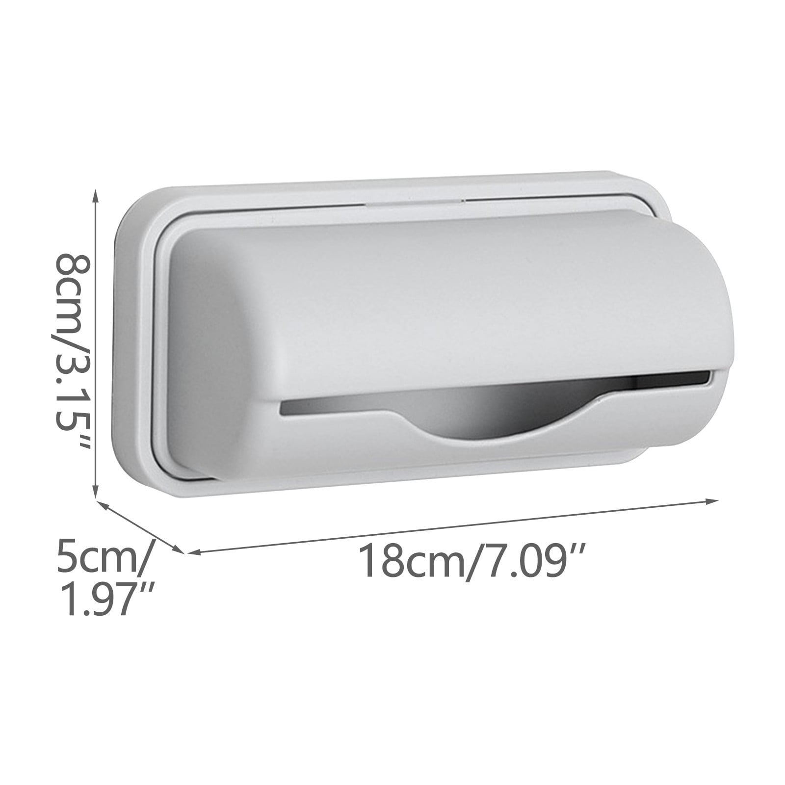 Wall-Mounted Plastic Bag Dispenser,Dual Storage Waste Bin,Sturdy Metal ...