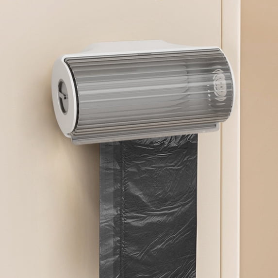 Wall-Mounted Plastic Bag Dispenser Holder - No Drill Installation ...