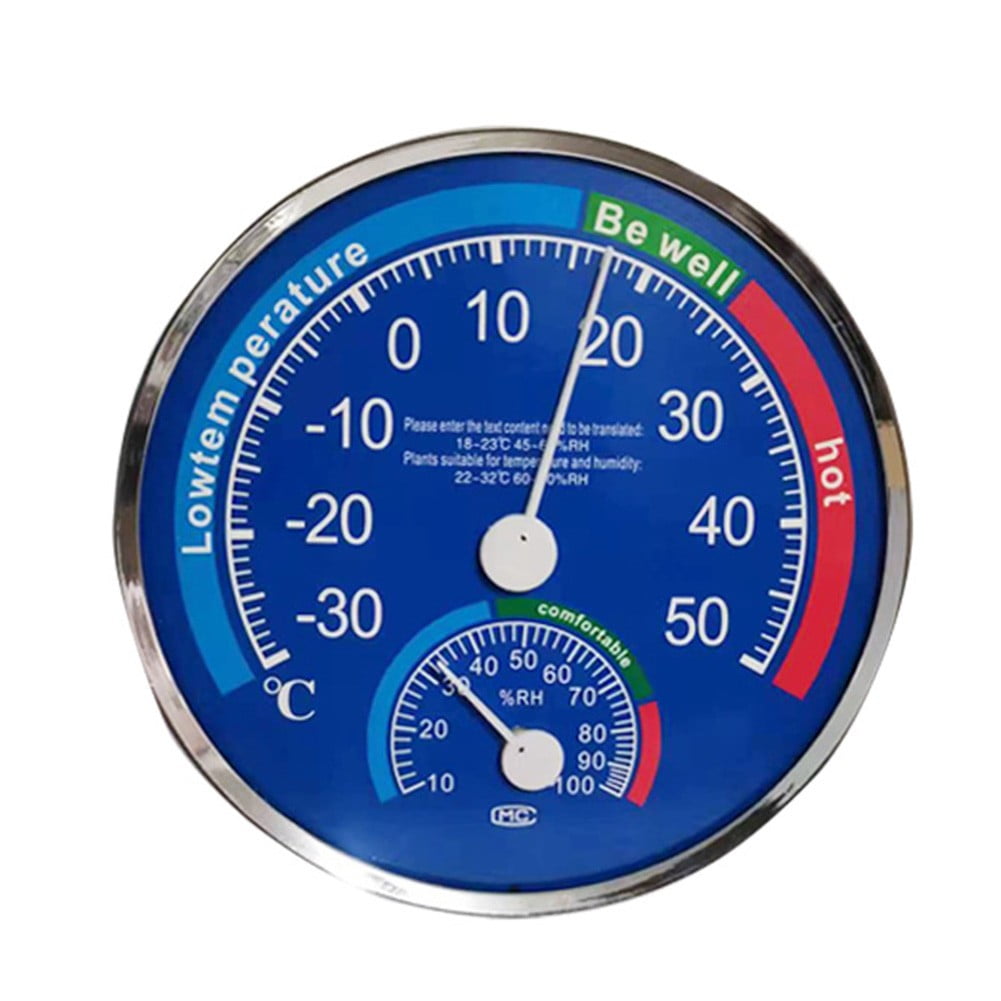 Wall Mounted Pointer Thermometer 2In1 Analog Temperature And Hygrometer ...