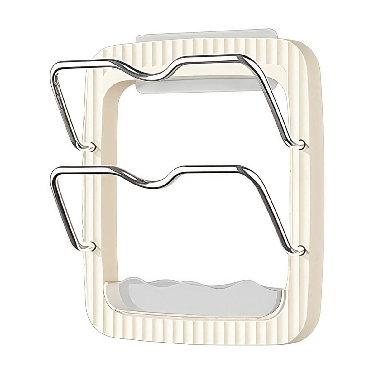 Wall Mounted Pot Lid Holder Kitchen Organizer Suction Cup Pan Cover ...