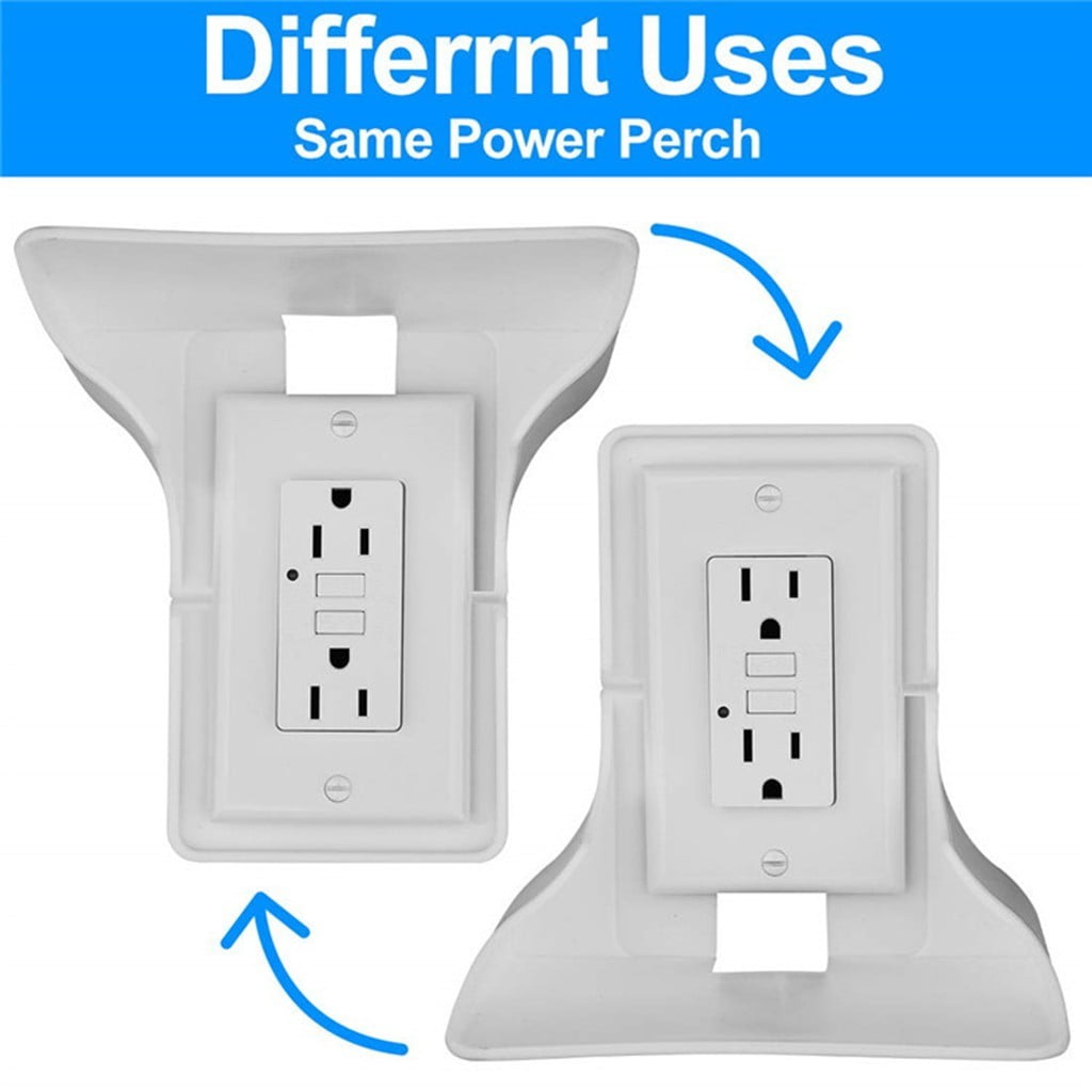 Wall-Mounted Power Socket Rack for Efficient Phone Charging | Versatile ...
