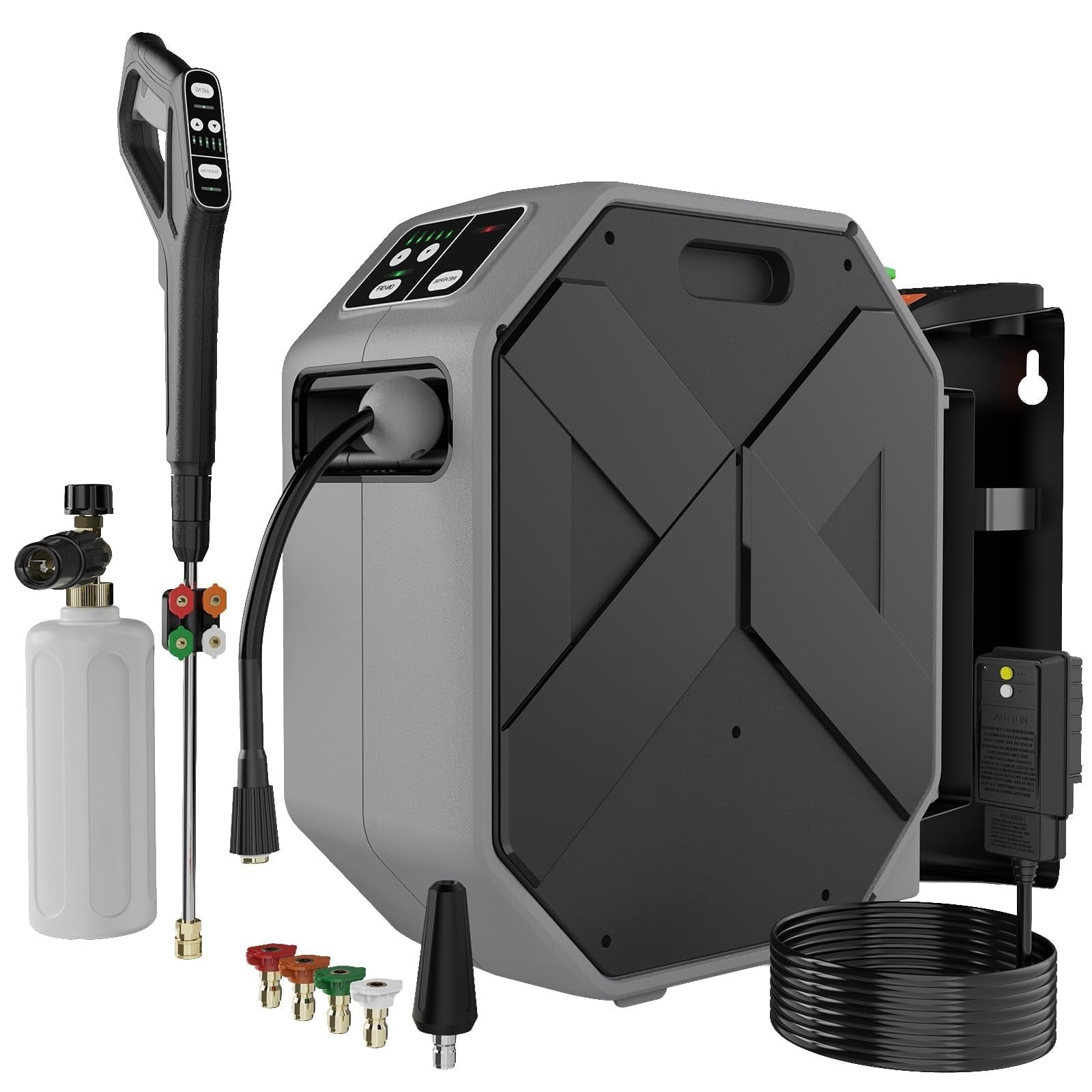 Wall Mounted Pressure Washer - 5000 PSI, 3.6 GPM Electric Power Washer ...
