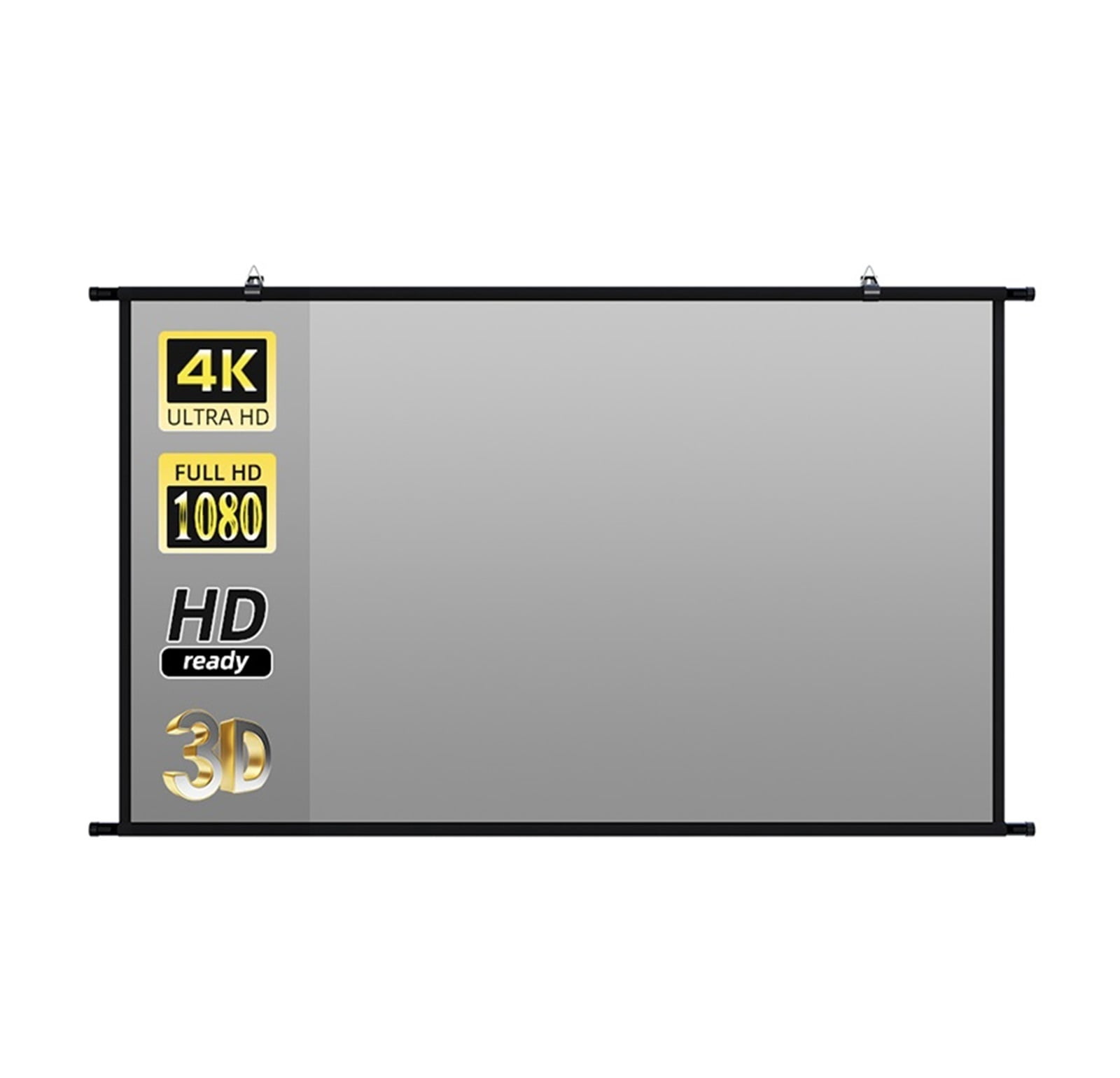 Wall Mounted Projector Screen Grey Anti-Light Resistant Reflective ...