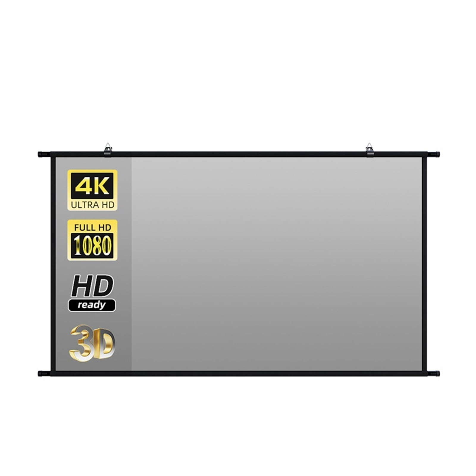 Wall Mounted Projector Screen Grey Anti-Light Resistant Reflective ...