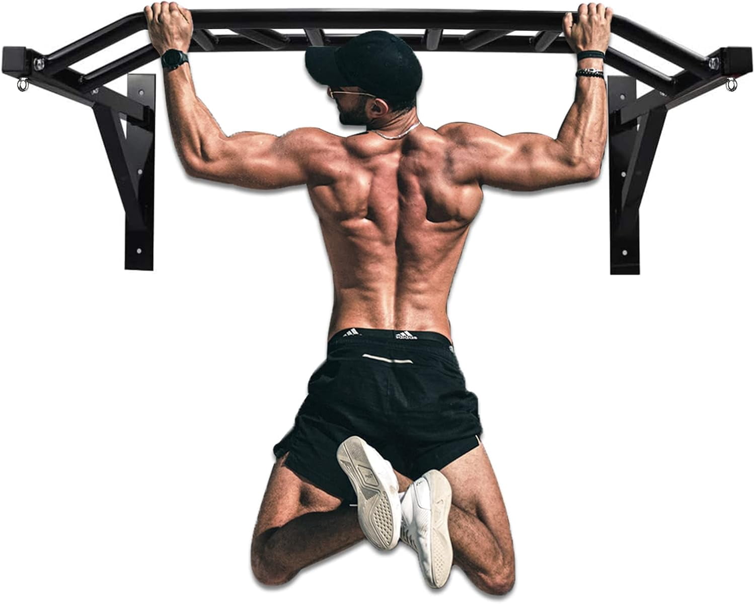 Wall Mounted Pull Up Bar Chin bar Multifunctional Dip Station for ...