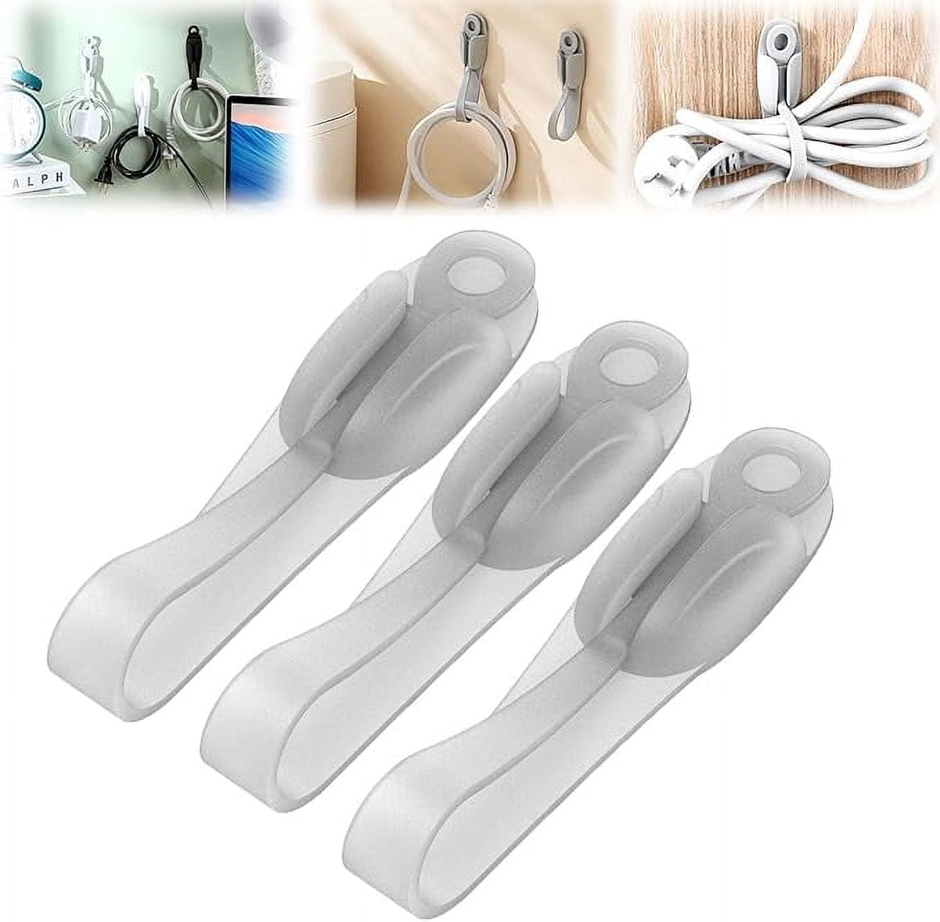 Wall Mounted Punch-Free Adhesive Removable Cord Holder Organizer ...