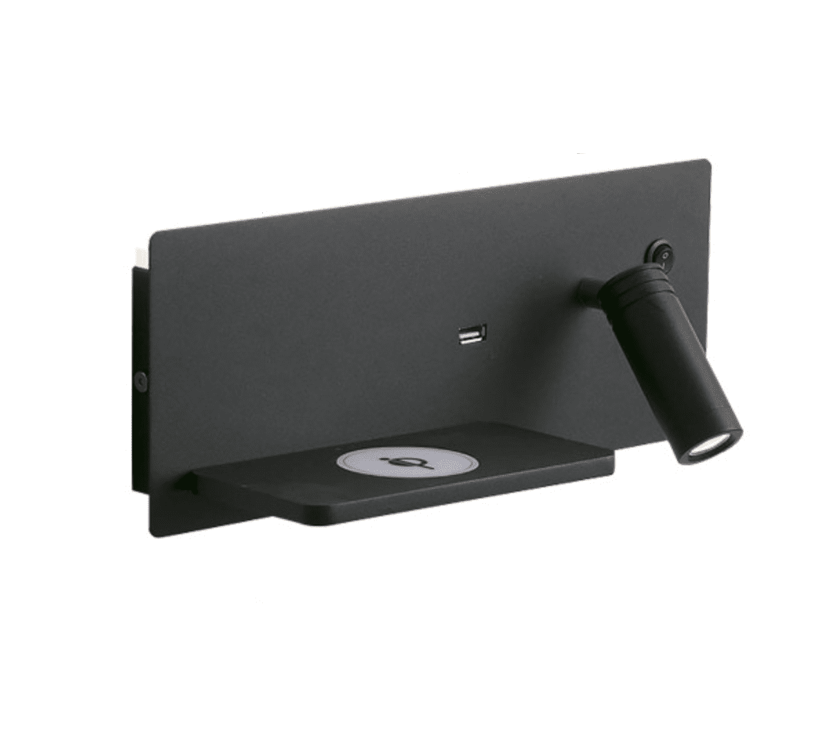 Wall Mounted Reading Light with Wireless Charging, Multifunctional Wall ...