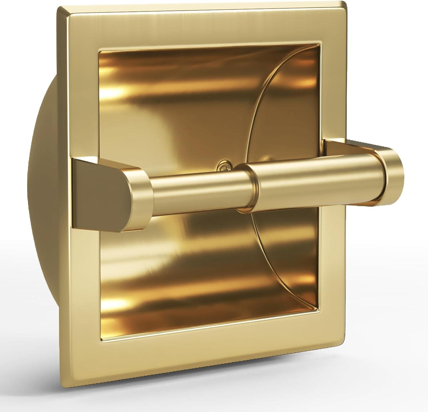 Wall Mounted Recessed Toilet Paper Holder with Rear Mounting Bracket in ...