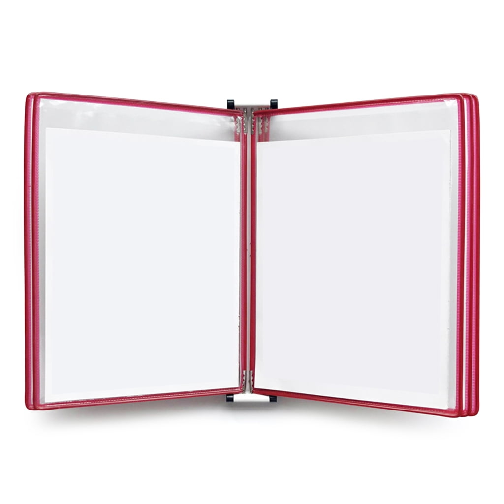 Wall Mounted Reference Organiser 5 Easy-Loading Display Pocket for ...