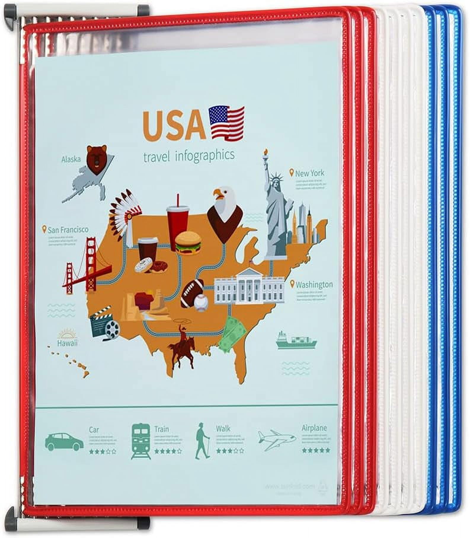 Wall Mounted Reference and Display System - Flag: - 10 Double Sided ...