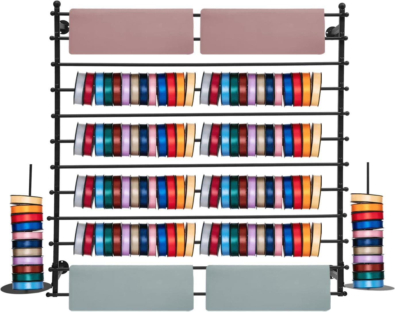 Wall-Mounted Retail Display Rack, Iron Wrapping Paper Organizer Storage ...
