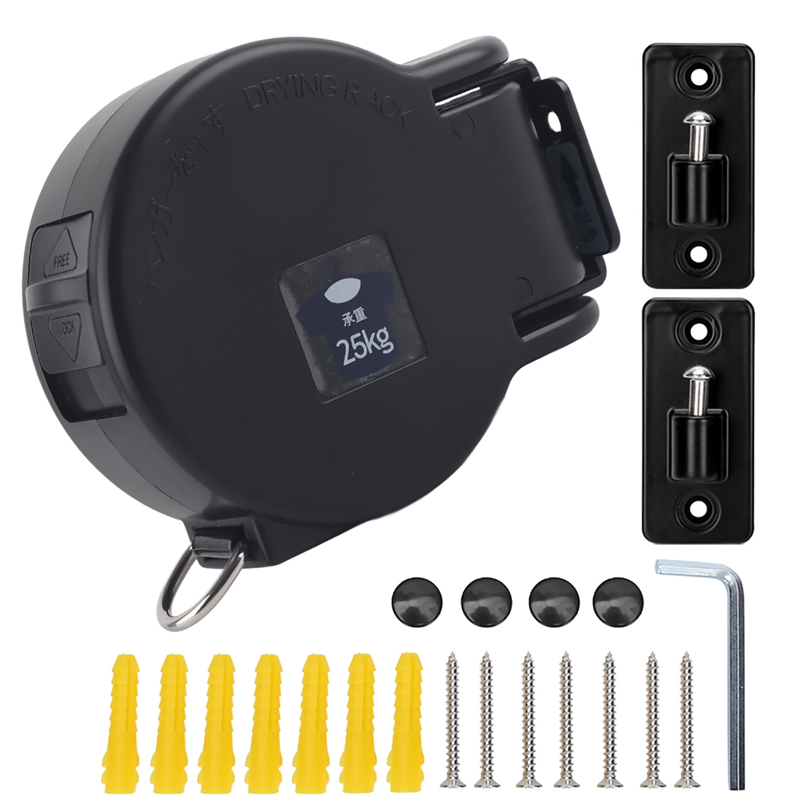 Wall Mounted Retractable Clothesline Powerful Clothes Lines for Indoor ...