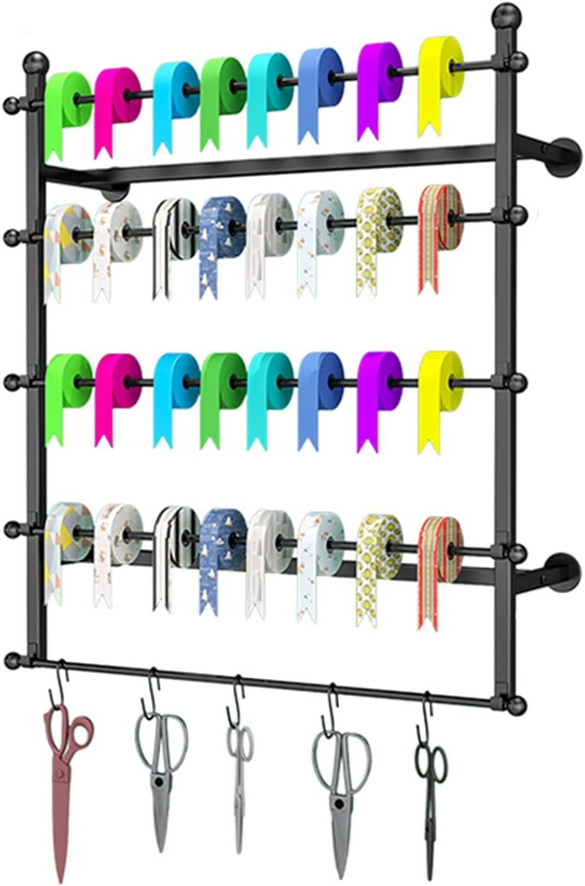 Wall Mounted Ribbon Rack, 5tier Display Organizer Ideal for Wrapping ...