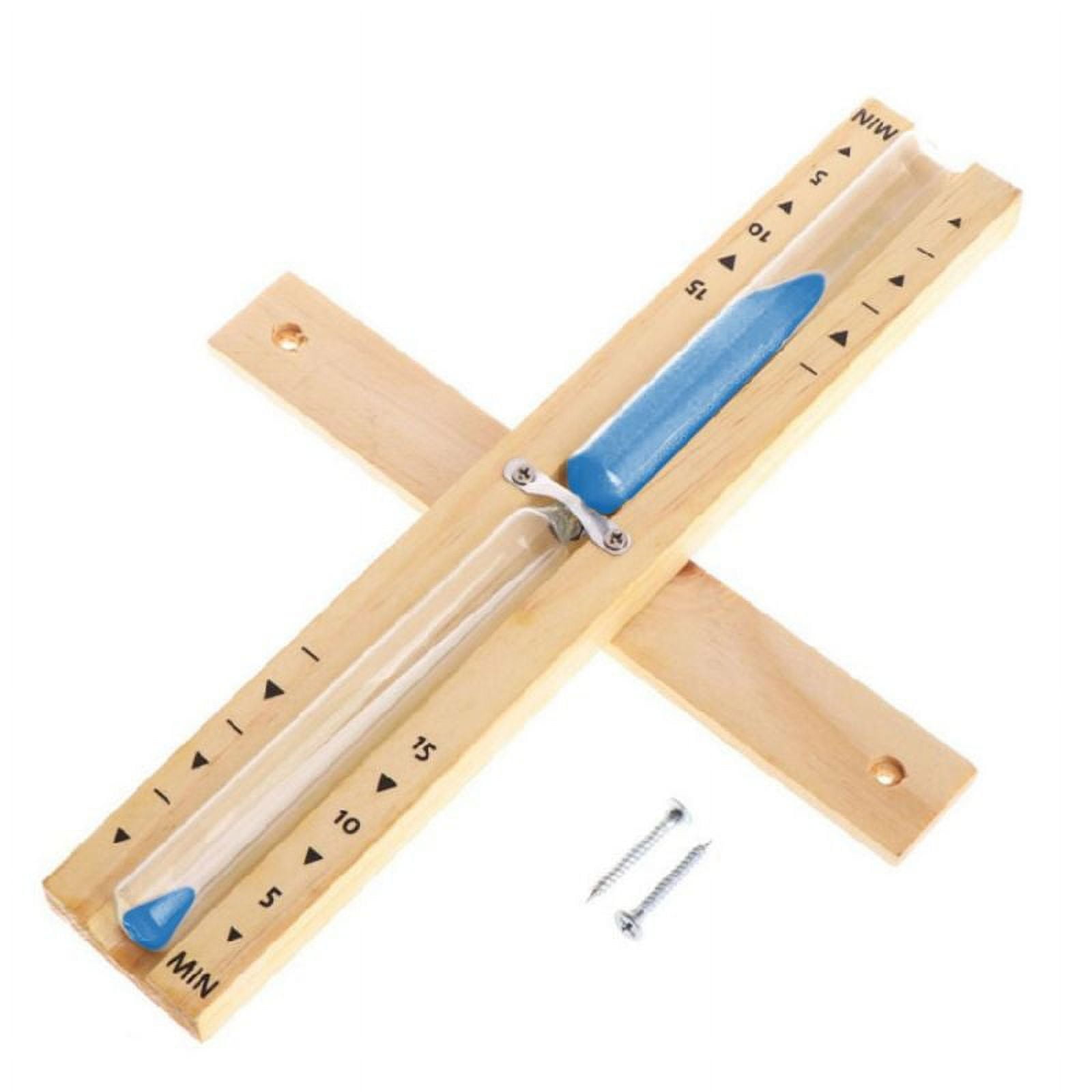 Wall Mounted Rotating Sandglass Clock White Sand Timer Wooden Sauna ...